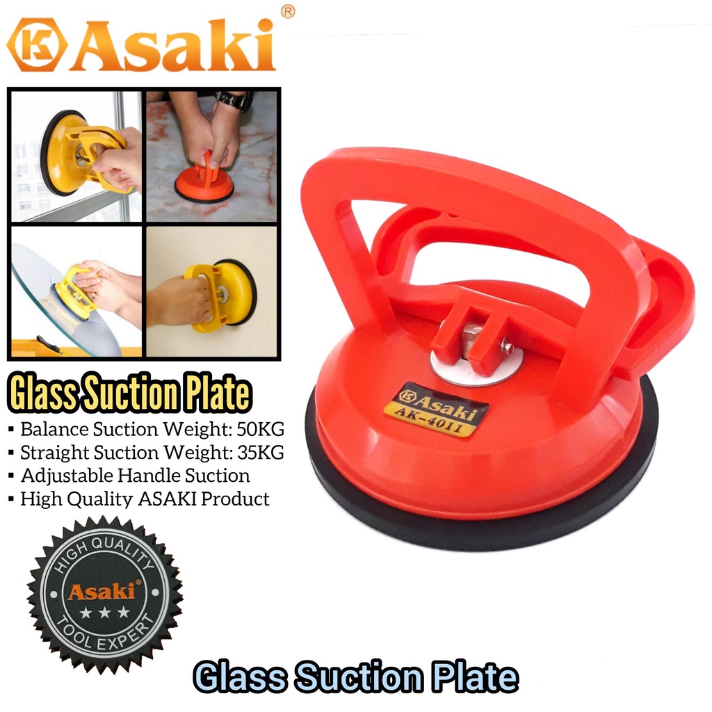 ASAKI GLASS SUCTION PLATE 35KG ~ 150KG FOR GLASS PICKER, GLASS HANDLE ...