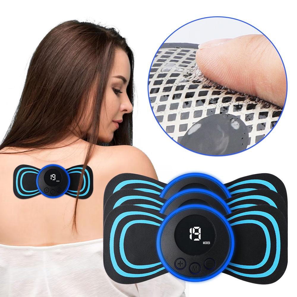 Rechargeable Mini Electric Neck Massager Cervical Shoulder Body ...