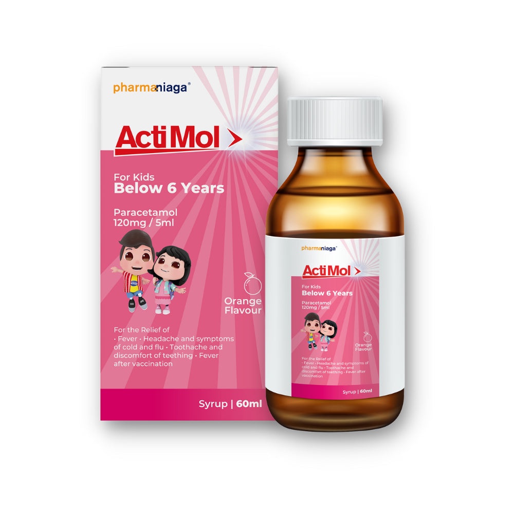 Actimol Syrup 120mg/5ml Orange 60ml | Shopee Malaysia