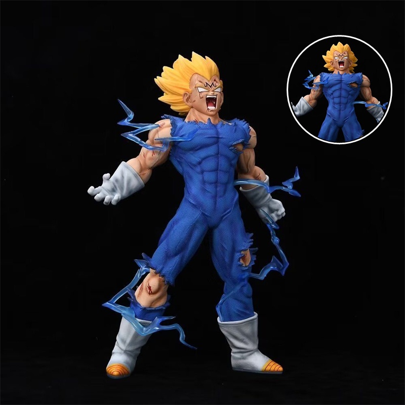 27cm Anime Dragon Ball Z Figure Self-destruct Majin Vegeta Action ...