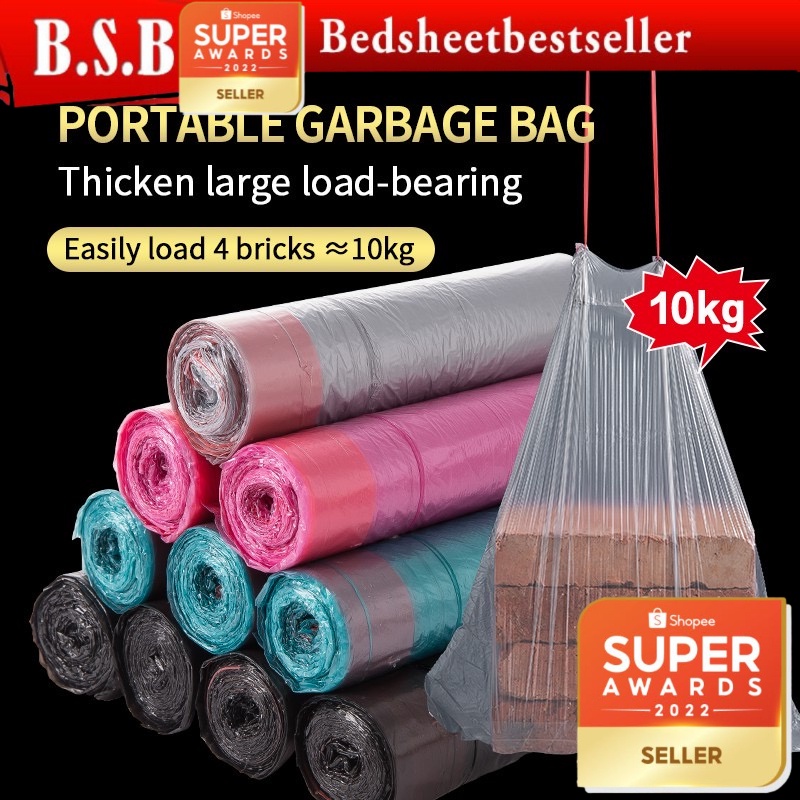 B.S.B Automatic Closing Tie On Garbage Bag Bags With Rope Easy Pull ...