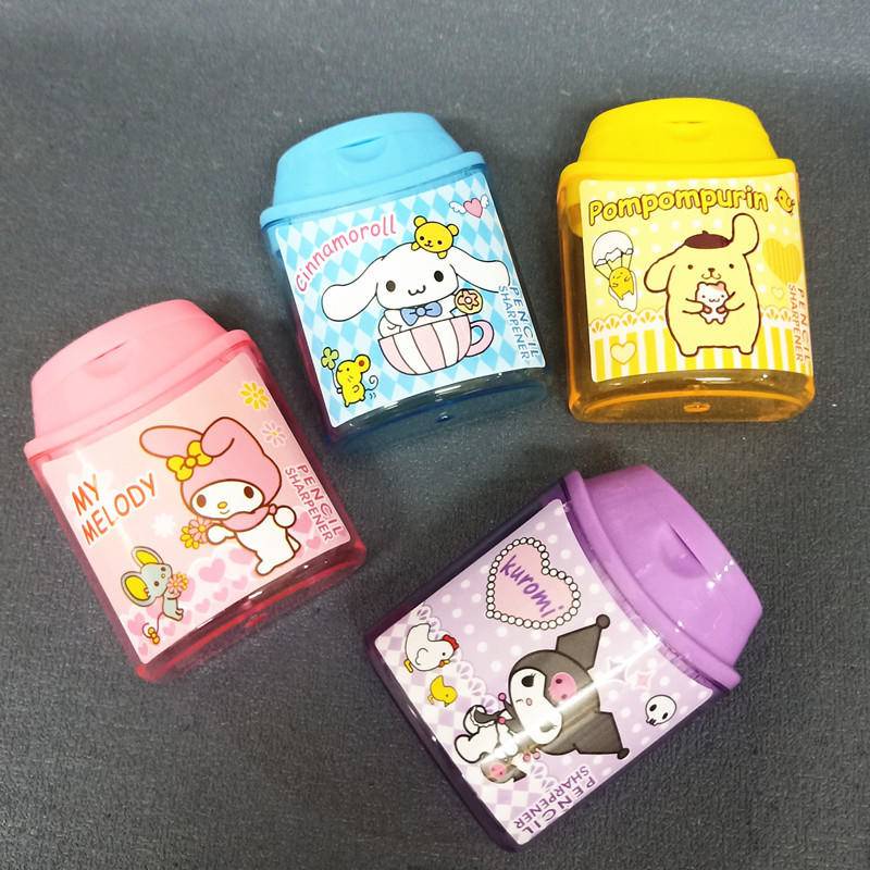 Sanrio 2 Holes Sharpener Mymelody Kuromi Cinnamoroll Pom Pom Purin ...