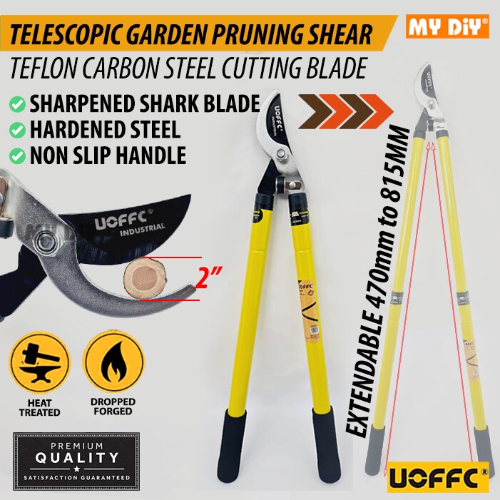 MYDIYHOMEDEPOT - UOFFC 37.5 Inch Extendable Telescopic Garden Pruning ...