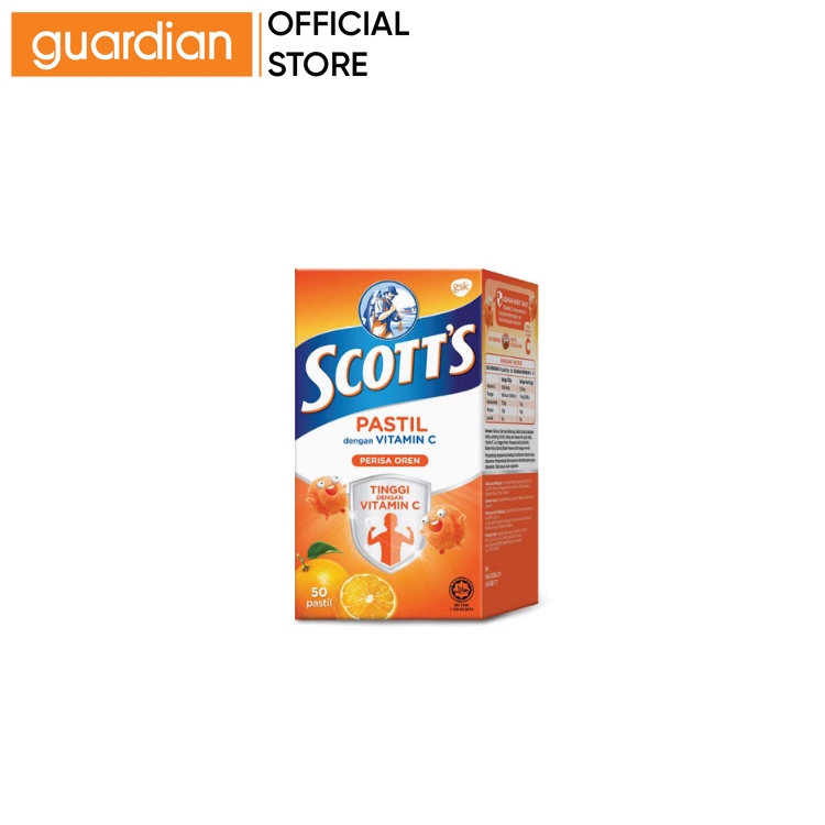 Scott's Vitamin C 30mg Orange Pastille (50's) | Shopee Malaysia