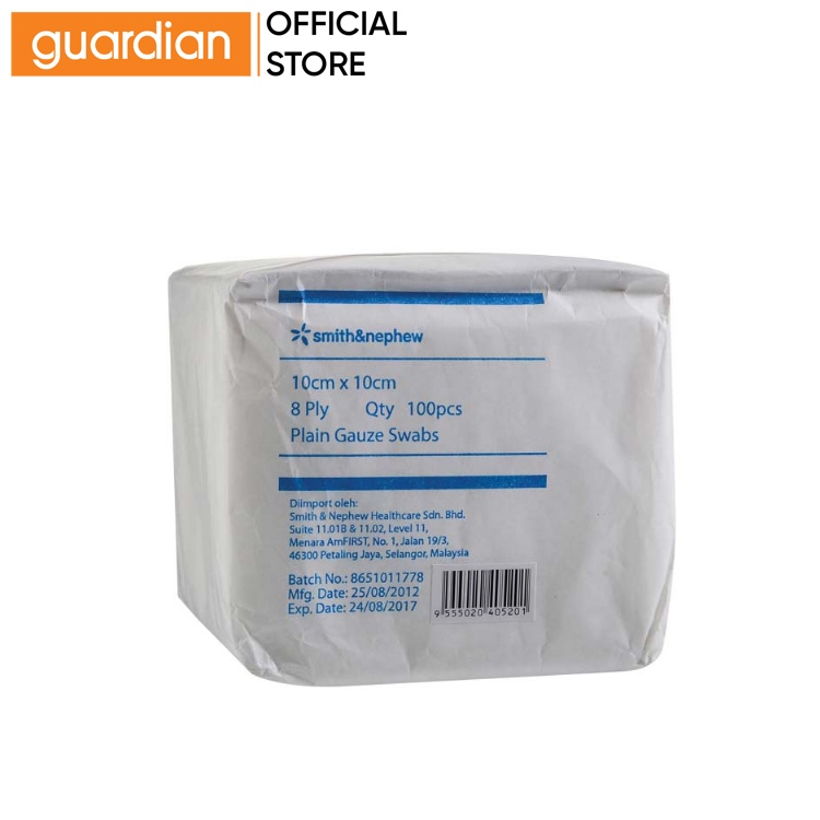 Smith & Nephew Plain Gauze Swabs 10cm x 10cm x 8ply 100s | Shopee Malaysia