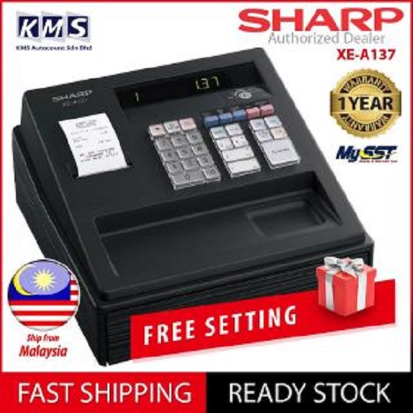 Sharp Cashier Machine Cash Register XE-A137 (Free Setting) XEA137 XE-A137BK XEA137BK | Shopee ...