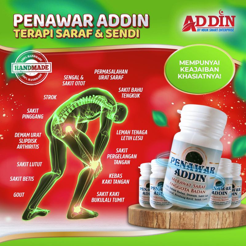 RAWATAN URAT/SARAF PENAWAR ADDIN 100%ORIGINAL | Shopee Malaysia