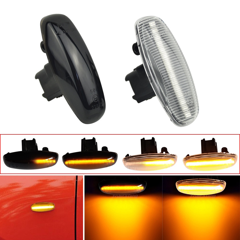 1 Pair for Toyota Yaris Vios Car Led Dynamic Side Marker Turn Signal Light Sequential Blinker ...