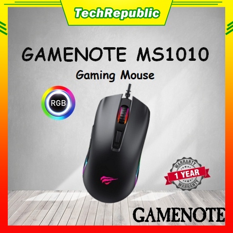 GAMENOTE MS1010 3600DPI RGB Backlit Programmable Gaming Mouse | Shopee ...