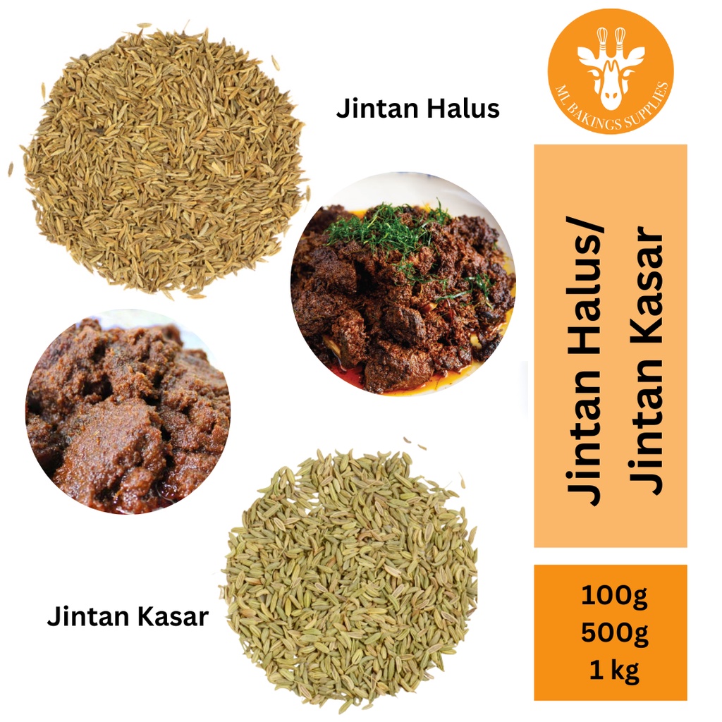 [READY STOCK] 100g, 500g, 1kg Jintan Halus Jintan Kasar/ Rempah Ratus ...