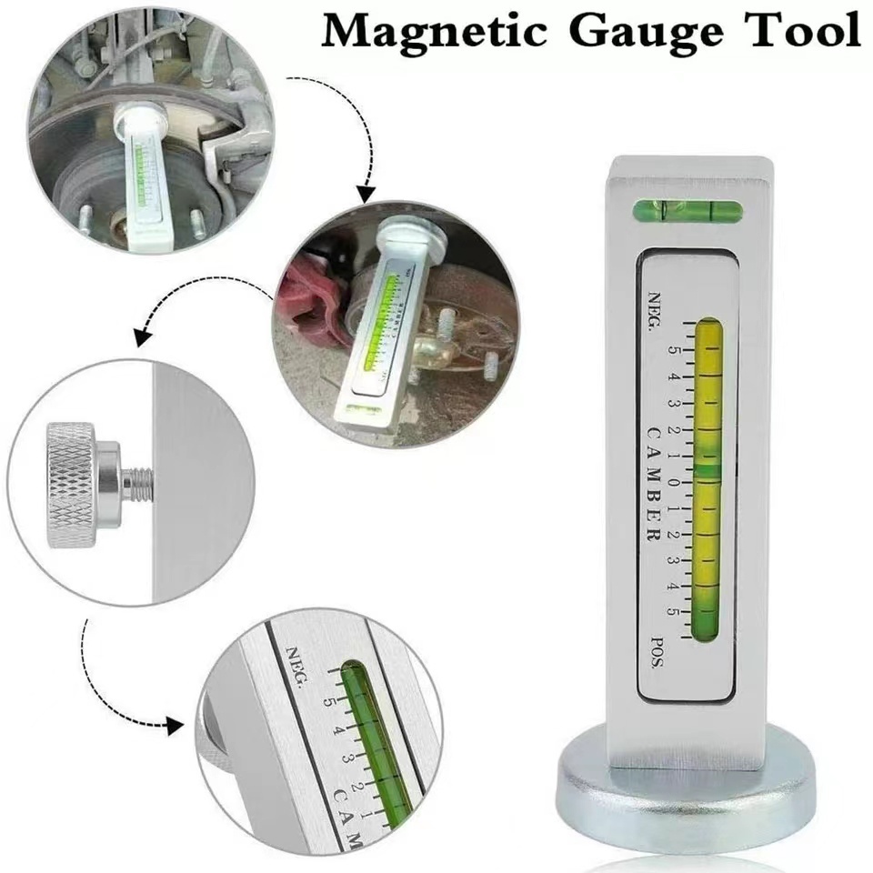 Car Magnetic Gauge Tool Camber Water Level for Camber Castor Strut ...