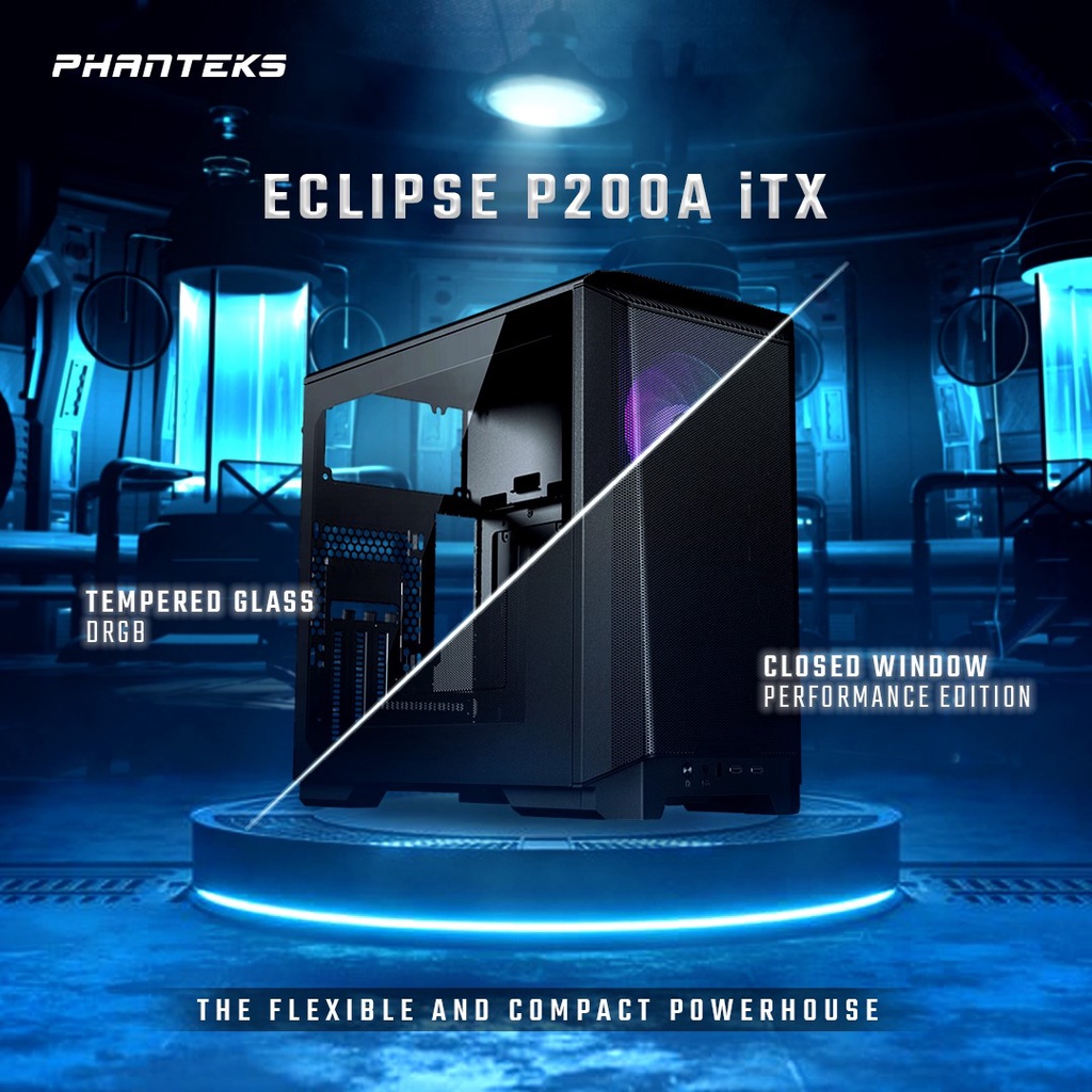 # PHANTEKS ECLIPSE P200A [DRGB / PERFORMANCE] Mini-ITX High Airflow PC CASING # | Shopee Malaysia