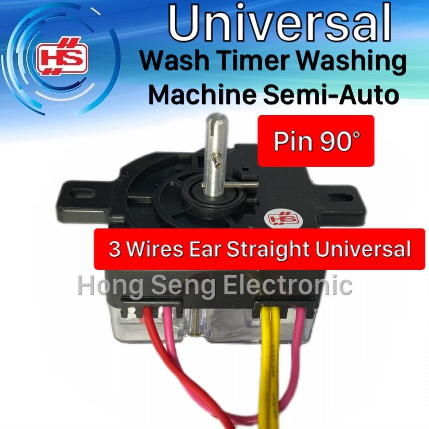 Universal 3 Wires Wash Timer Washing Machine Semi-Auto / Timer Basuh Mesin Basuh Semi-Auto 3 ...