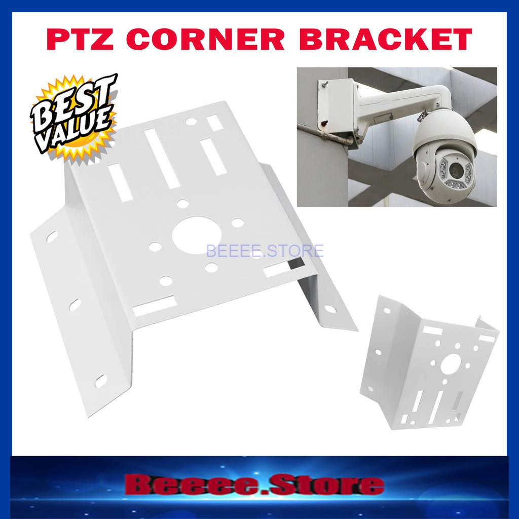 In/Out Door PTZ Corner Pole Mount Bracket for PTZ CCTV Camera Metal ...