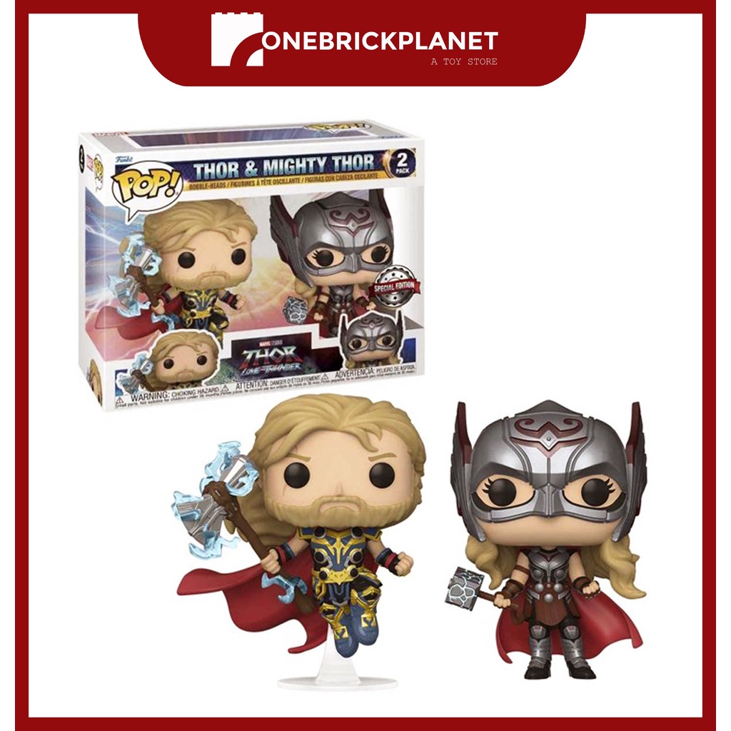 Funko Pop! Marvel Thor 4: Thor Love and Thunder - Thor & Mighty Thor 2 ...