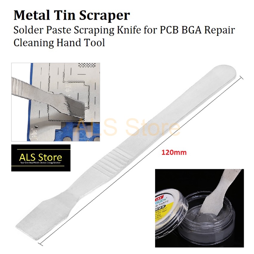 Metal Tin Scraper Solder Paste Scraping Knife for PCB BGA Repair ...