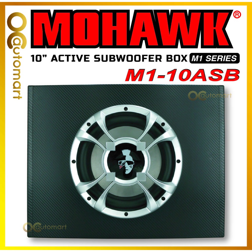 Mohawk 10" inch M1 Series Active Sub Woofer Box M1-10ASB Active ...