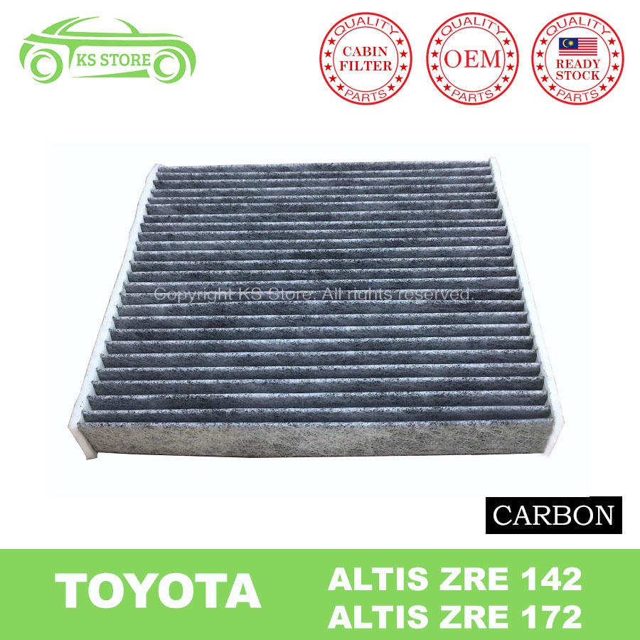 Toyota Altis 2008 ZRE142 2012 ZRE172 Carbon Cabin Air Filter Active ...