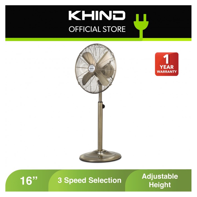KHIND 16" ANTIQUE STAND FAN SF161/Khind 14" Antique Stand Fan Full ...