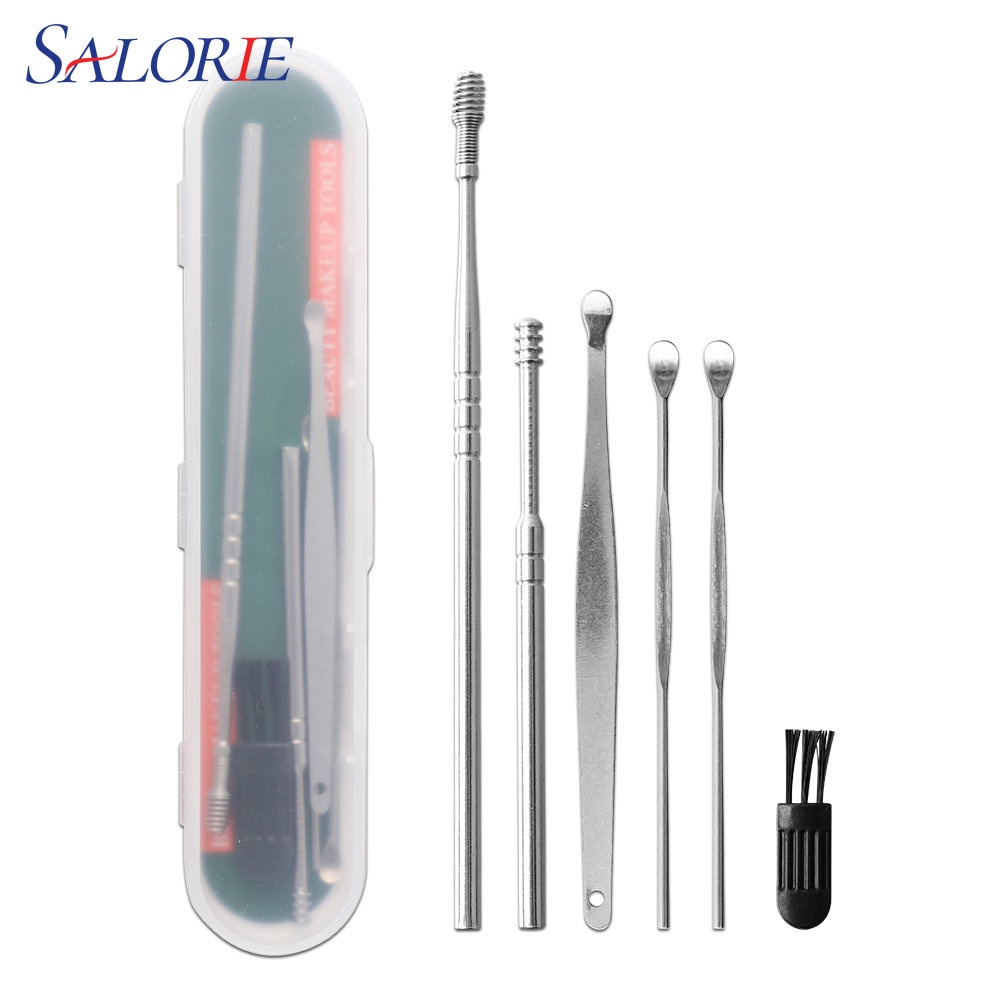 Salorie Stainless Steel Spiral Ear Pick Spoon Tool Ear Wax Remover ...