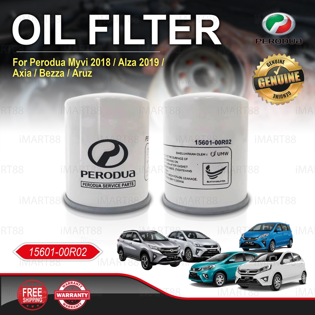 Original Perodua Oil Filter 15601-00R02 Penapis Minyak MYVI 2018 ALZA ...
