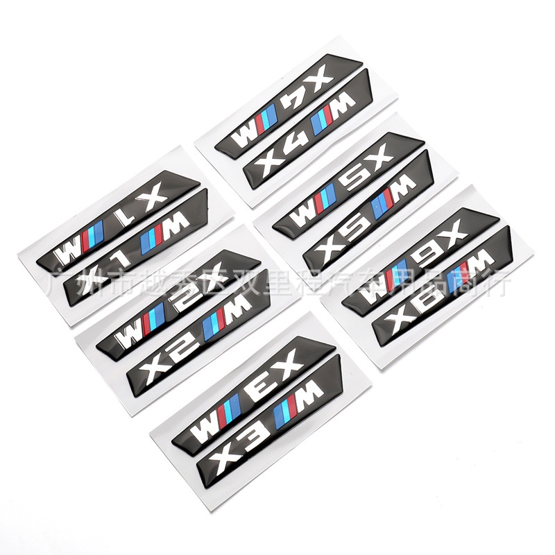 1 Pair Bmw M Car Logo Sticker 5 Series M3 M5 X1M X2M X3M X4M X5M X6 ...