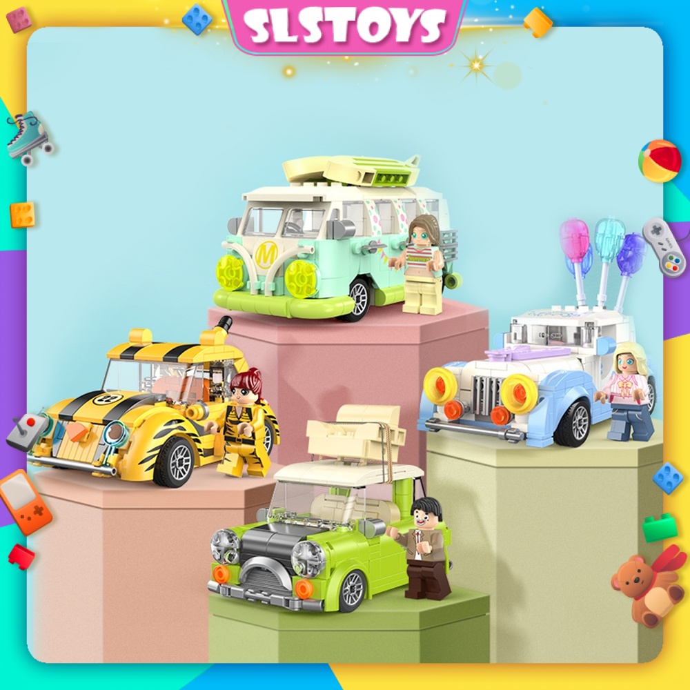 Jaki Vintage Classics Retro Vehicle Series Building Blocks Bricks ...