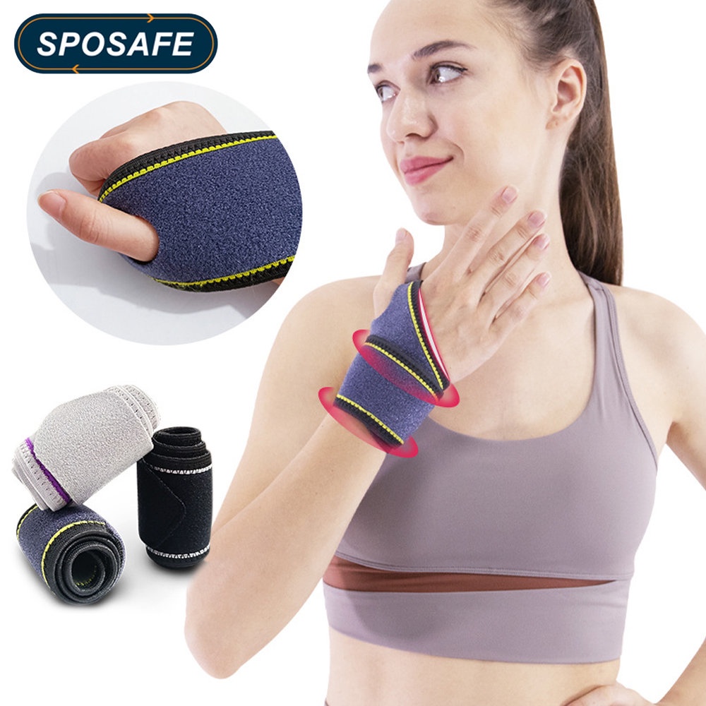 SPOSAFE 1Pcs Adjustable Wrist Brace Support for Carpal Tunnel Wrist ...