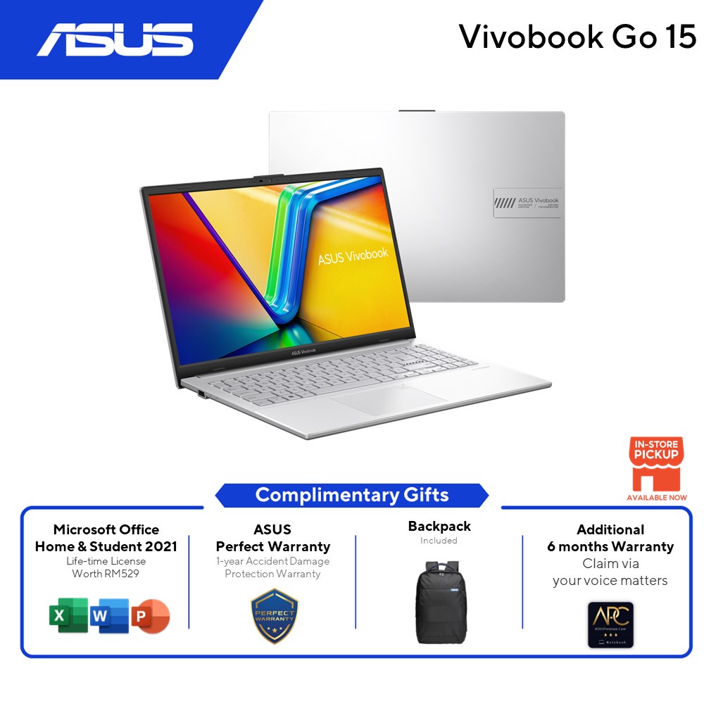 ASUS Vivobook Go 15 E1504F Price in Malaysia & Specs - RM2119 | TechNave
