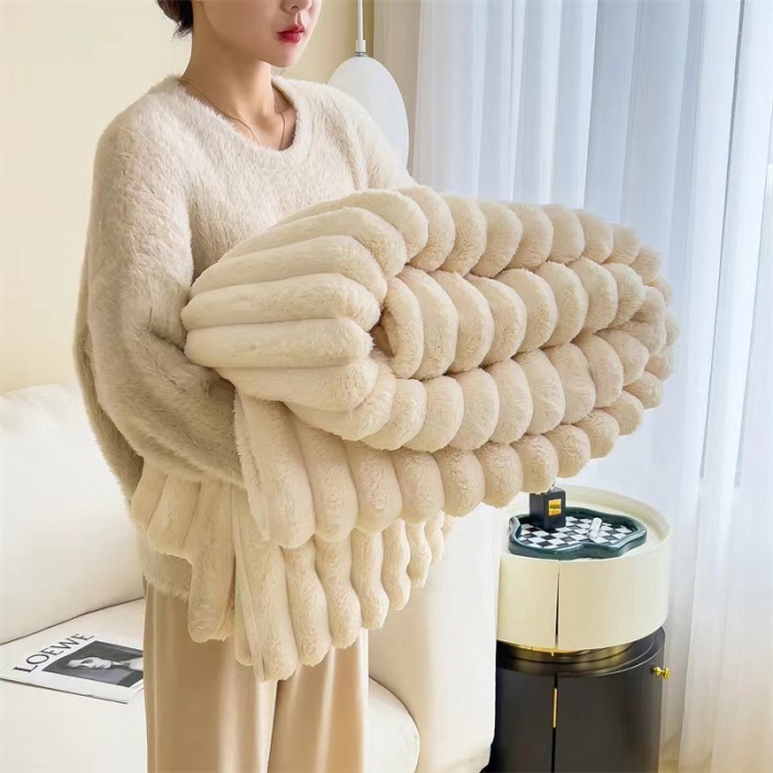 Plain color Blanket Single QueenWarm Selimut Batch Shoulder Blanket ...