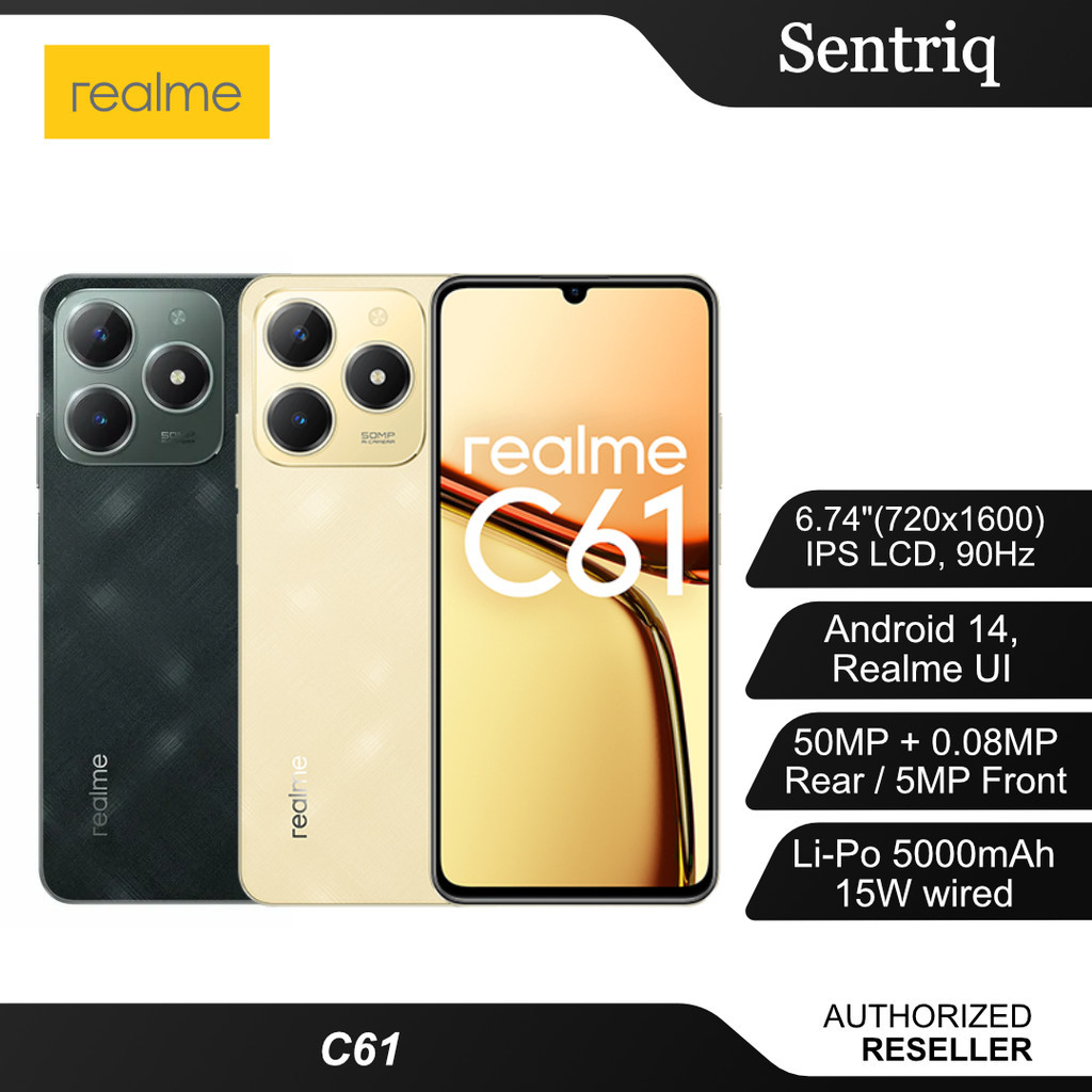 Realme C61 Price in Malaysia & Specs - RM449 | TechNave