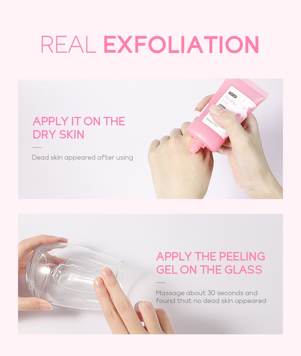 Fenyi Cherry Blossom Peeling Gel Facial Scrub Exfoliating Remove Dead ...