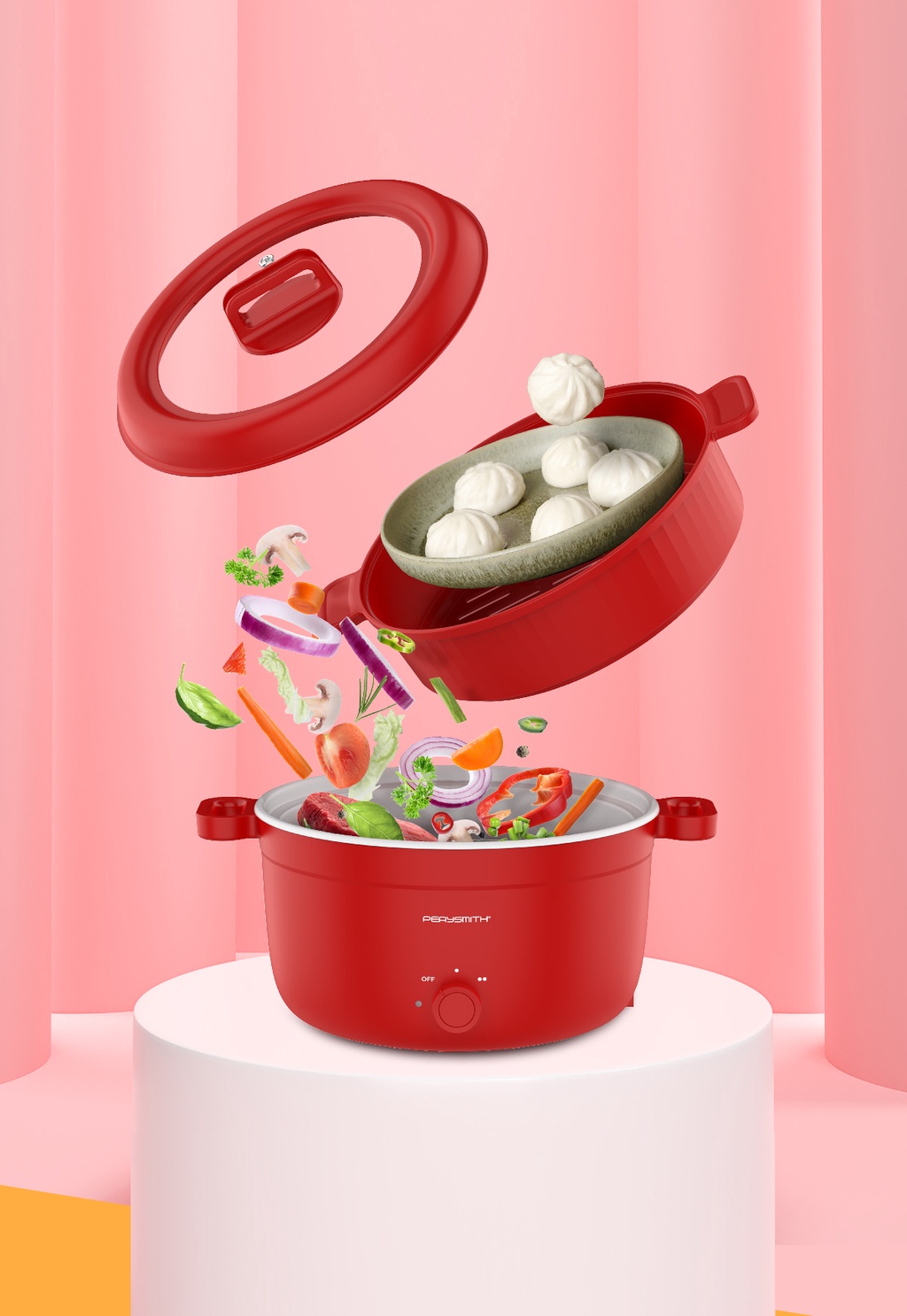 PERYSMITH 2 IN 1 MULTI COOKER SN1100 - PerySmith Malaysia