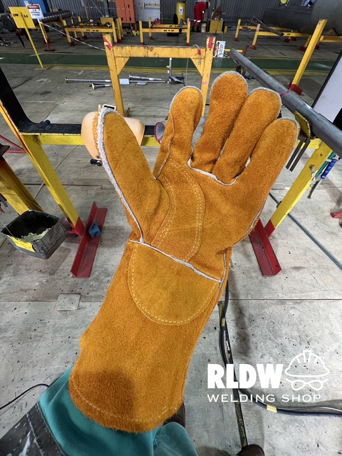 sarung tangan welding SMAW/MIG Sarung tangan kulit lembu welding gloves ...