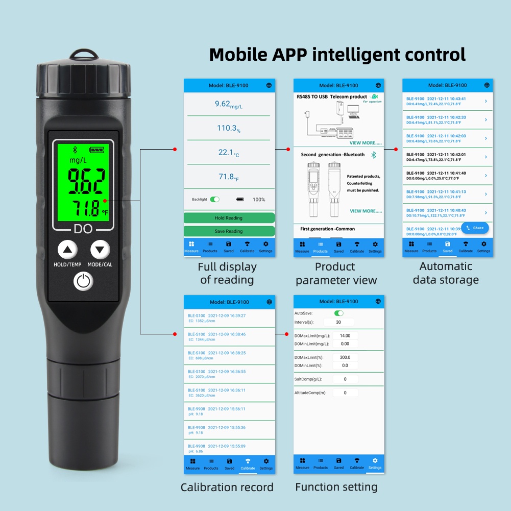 YAGO Smart Bluetooth Dissolved Oxygen Meter Digital Dissolved Oxygen ... YAGO Smart Bluetooth Dissolved Oxygen Meter Digital Dissolved Oxygen ...