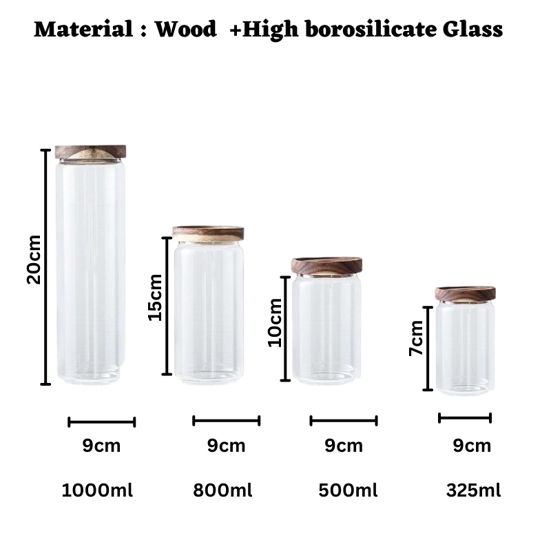 Glass Container Jar Balang Kaca botol Glass Bottle Glass Container ...