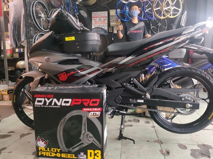 100% DYNOPRO D3 SPORT RIM Y15ZR Y16ZR RS150 RSX150 LC135 V1-V7 ALLOY PRO WHEEL D3 DYNO PROJECT ...