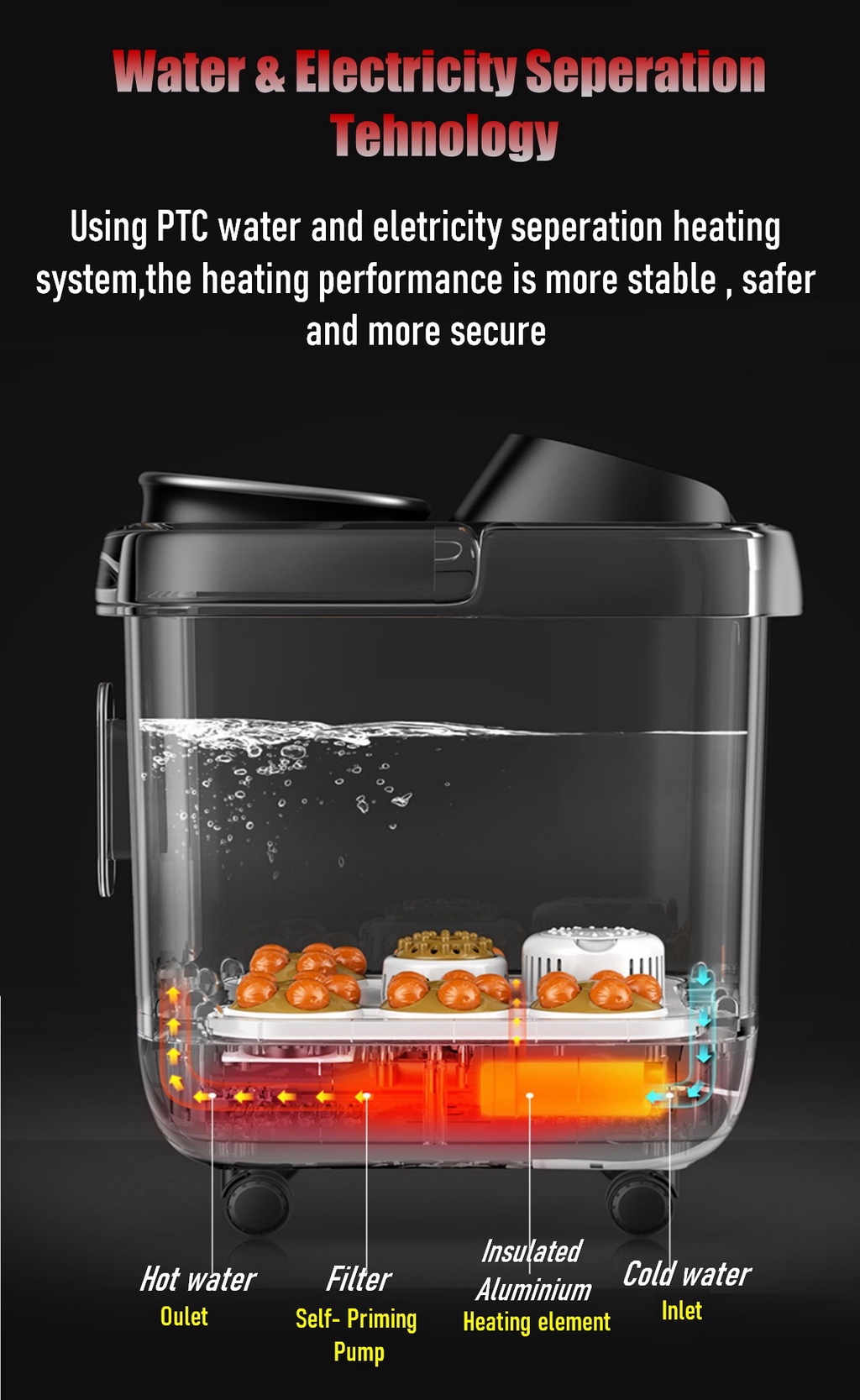 Fully Automatic Heating Foot Massage Foot Bath Electric Foot Spa Basin ...