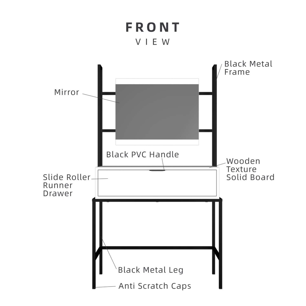 KitchenZ Noble Neva Series TV Cabinet Metal Leg Kaki Besi Almari ...