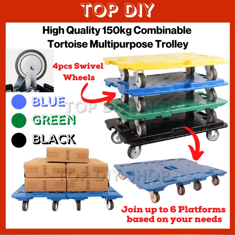 IRON BULL Trolley Portable 150KG/300KG Hand Truck Iron PVC Foldable ...