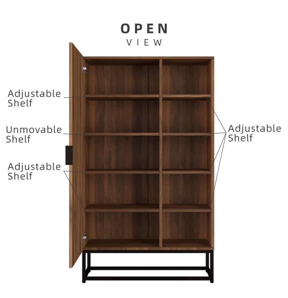 KitchenZ Noble Neva Series TV Cabinet Metal Leg Kaki Besi Almari ...