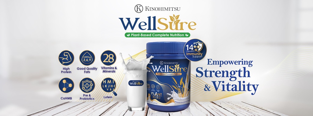 Kinohimitsu Wellsure (1's) 30.3g Plant Based Complete Nutrition ...