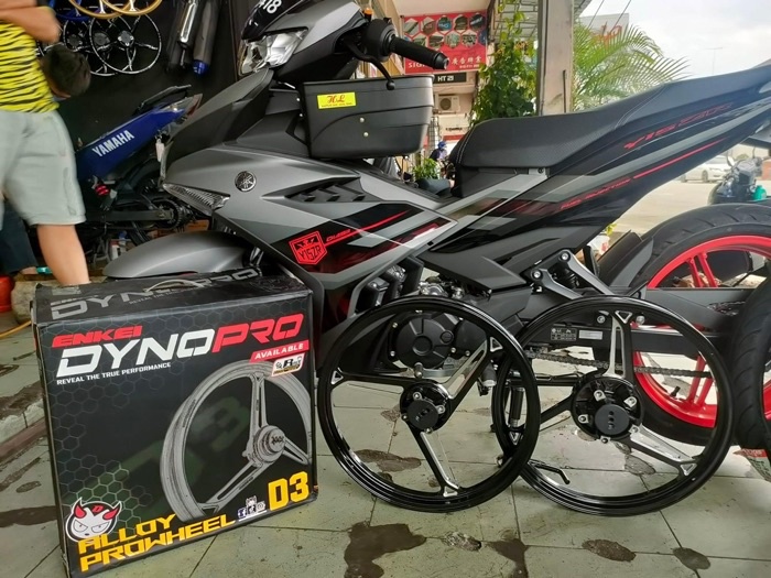 100% DYNOPRO D3 SPORT RIM Y15ZR Y16ZR RS150 RSX150 LC135 V1-V7 ALLOY PRO WHEEL D3 DYNO PROJECT ...