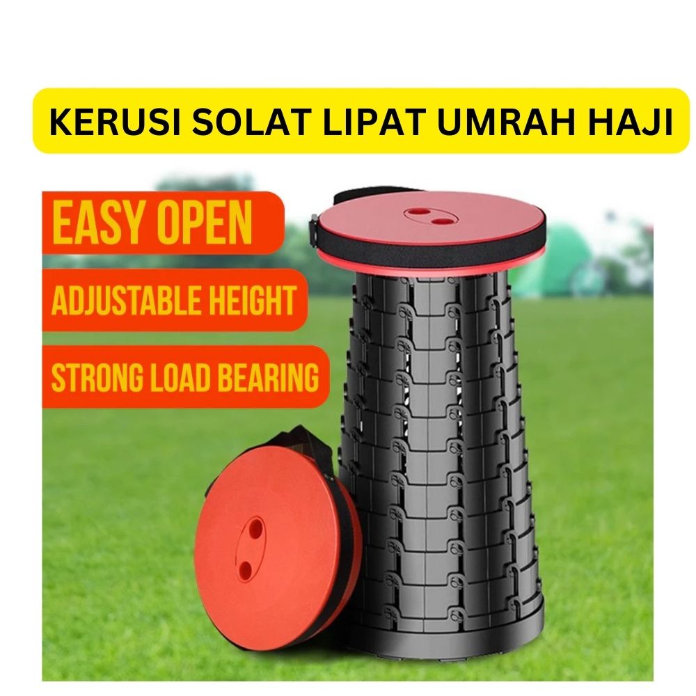 Kerusi Solat Travel Haji Umrah boleh Lipat dan Laras , senang dibawa ...