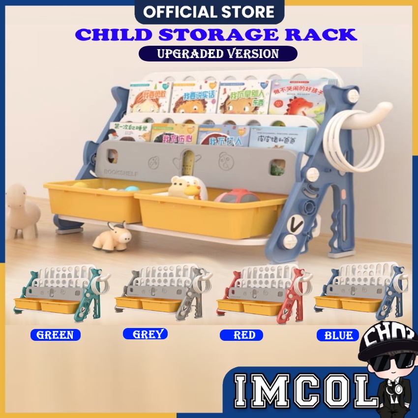 Multiple Sizes Shark Design Child Storage Rack Children Storage Toy ...