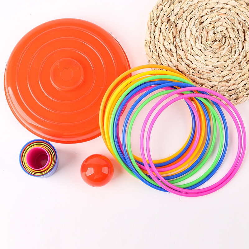 Children Throw Circle Toy Throwing Ring Game Ferrule Stacked Toys Fun ...