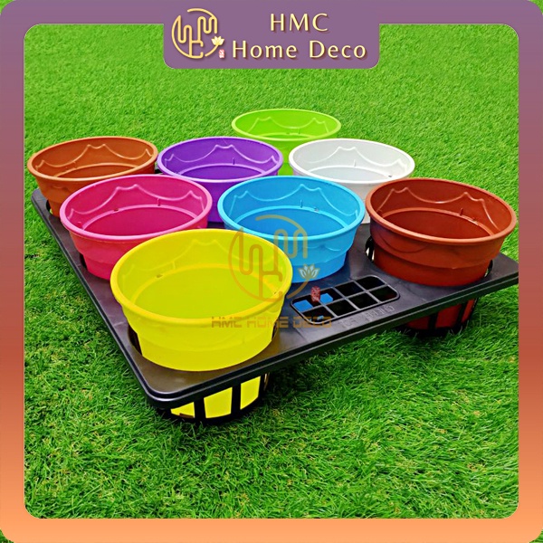 HMC Dulang Semaian Plastik 8 Holes Plastic Nursery Tray Garden Seeding ...