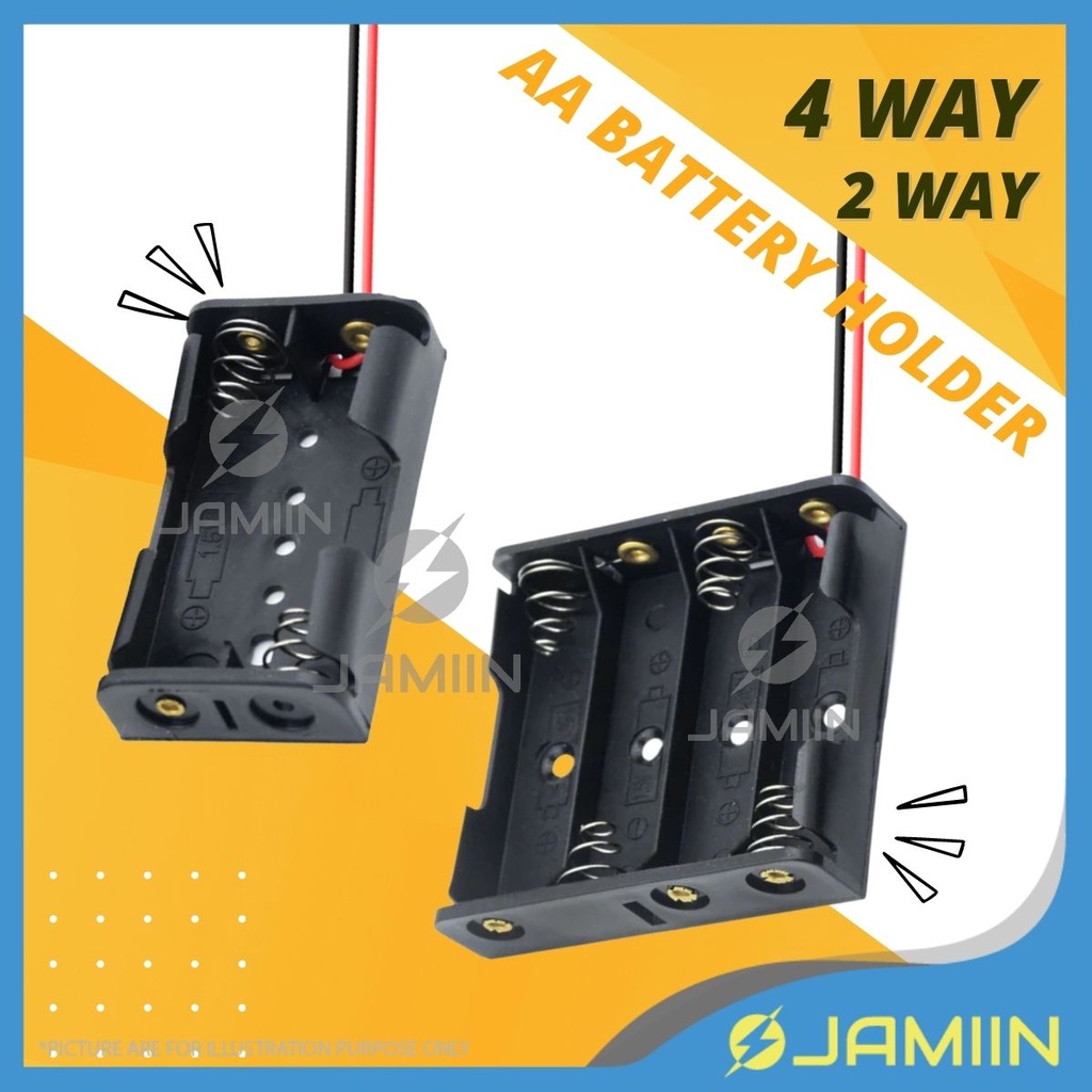 1.5V 2/4 Way DIY Project Battery AA Holder Electronic Pateri Soldering ...