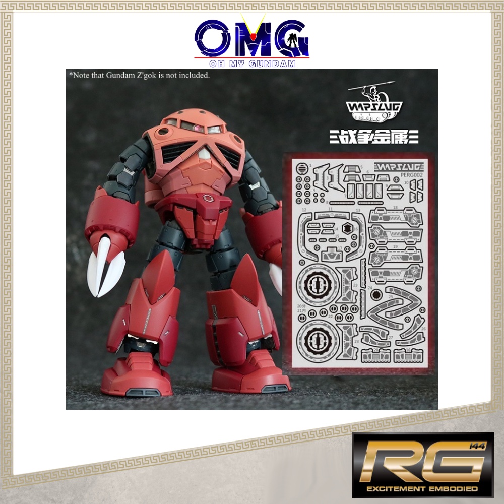 WarslugX Metal Part RG MSN-07S Z'gok Gundam Etching Part RG Zgok Metal ...