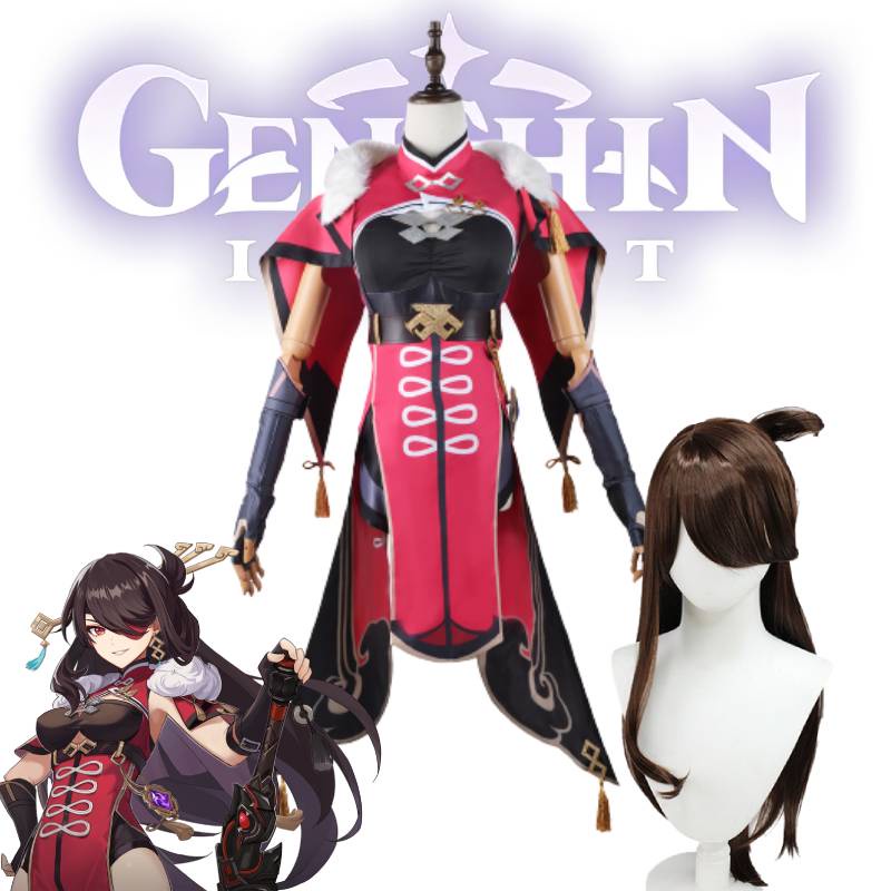 Game Genshin Impact Beidou Cosplay Wig Dress The First Choice The Party ...